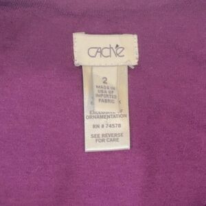 Cache | Dresses | Cache Vintage Purple Ruffle Belted Mini Dress With ...